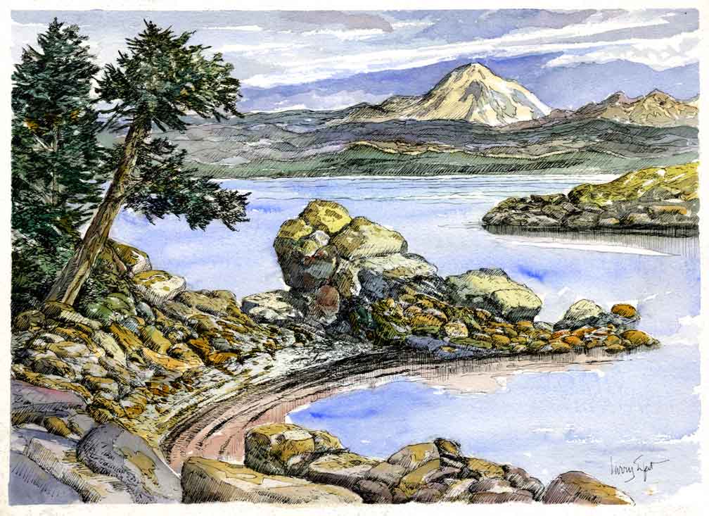 Clark Island and Mount Baker | The Art of Larry Eifert