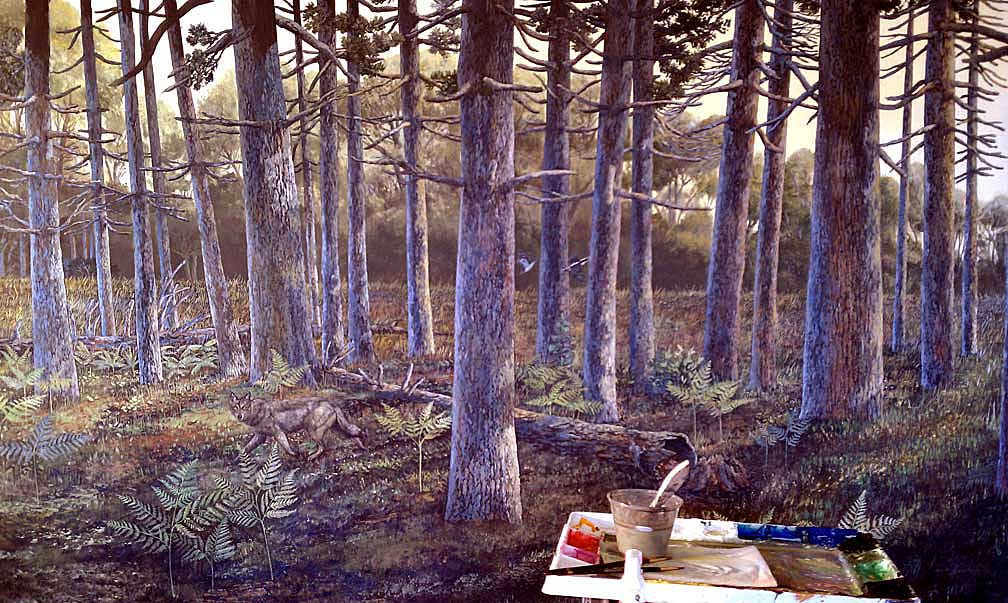 Necedah Murals – Into the Forest | The Art of Larry Eifert