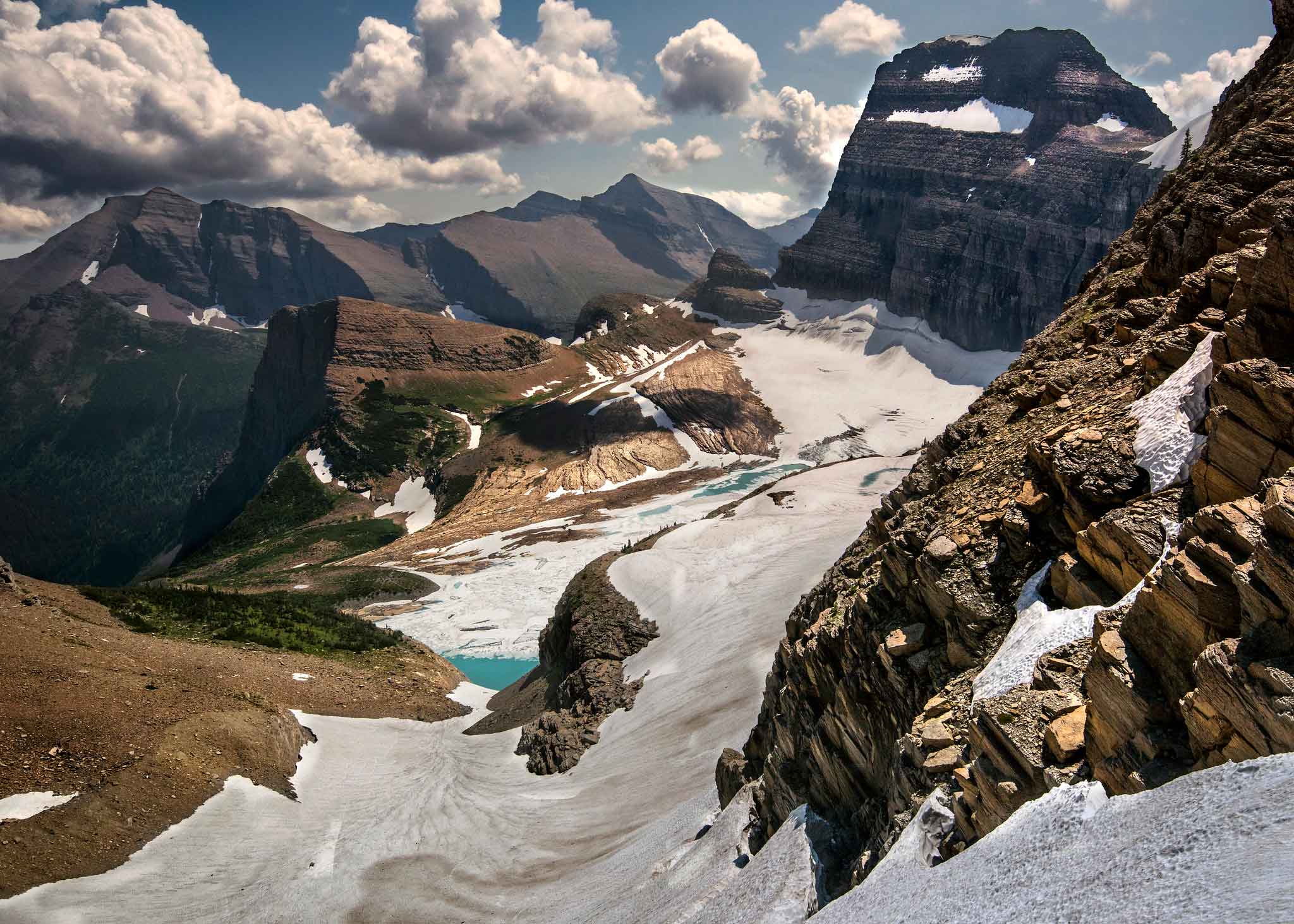 Glacier National Park map mural | The Art of Larry Eifert